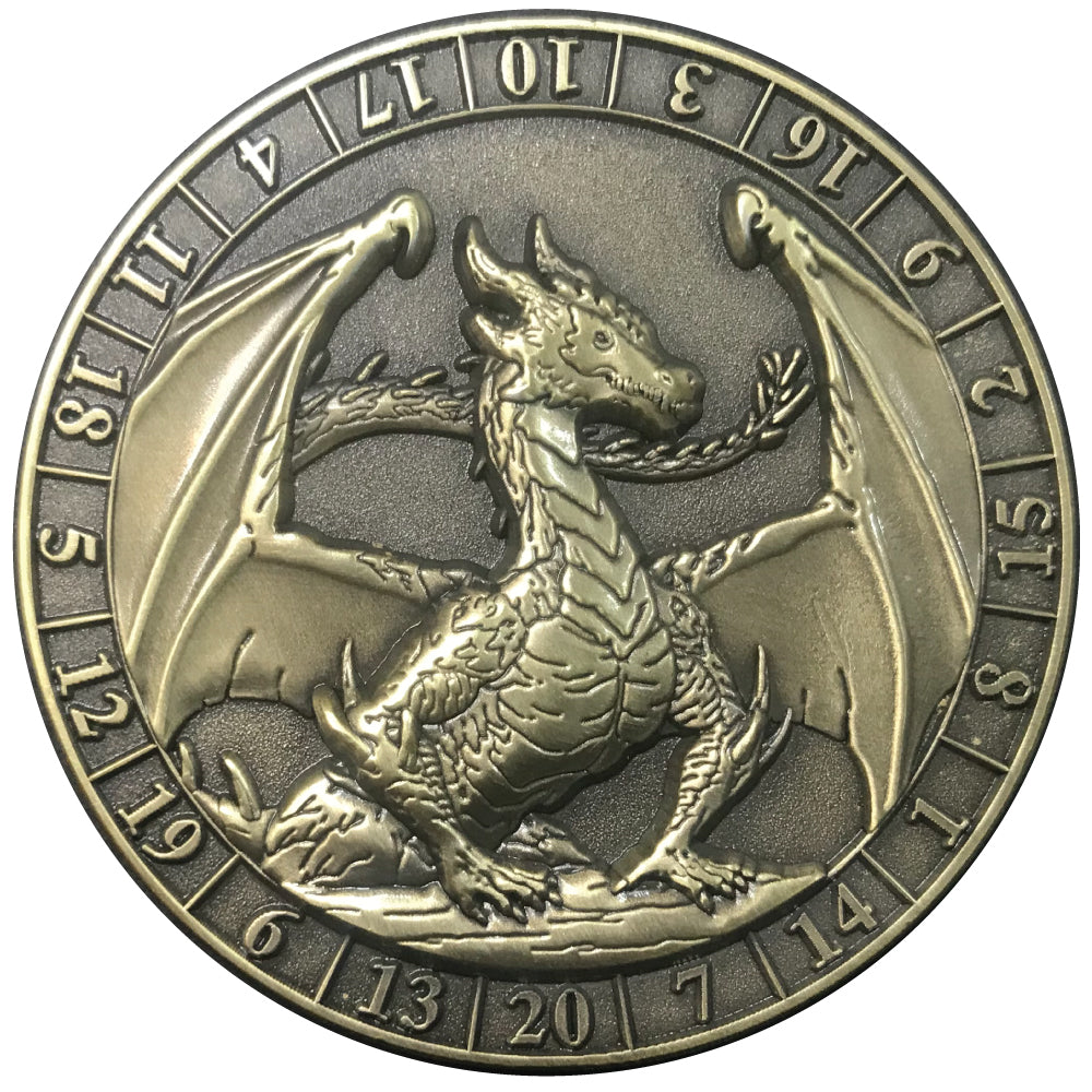 Dice Coins d20 Gold Dragon – Goliath Coins