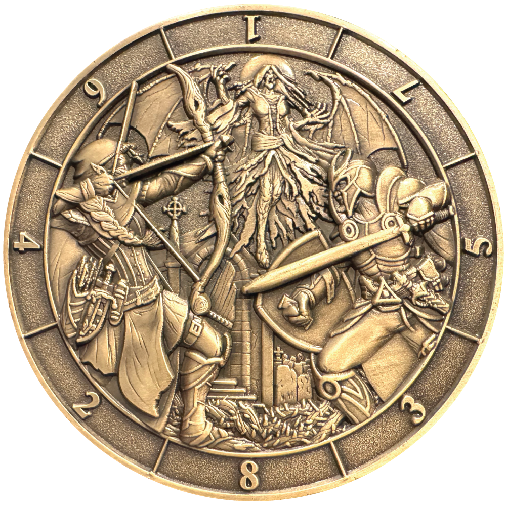 Dice Coin d8 Battle Scene – Goliath Coins