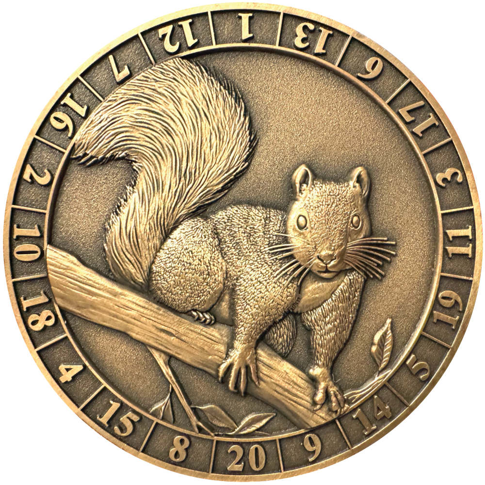 Dice Coin d20 Squirrel Familiar – Goliath Coins