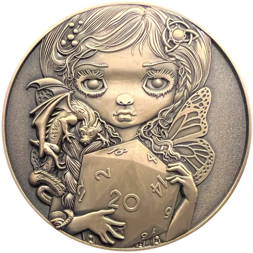 Jasmine Becket-Griffith's "20 Sided Dice Fairy" Goliath Coin – Goliath ...