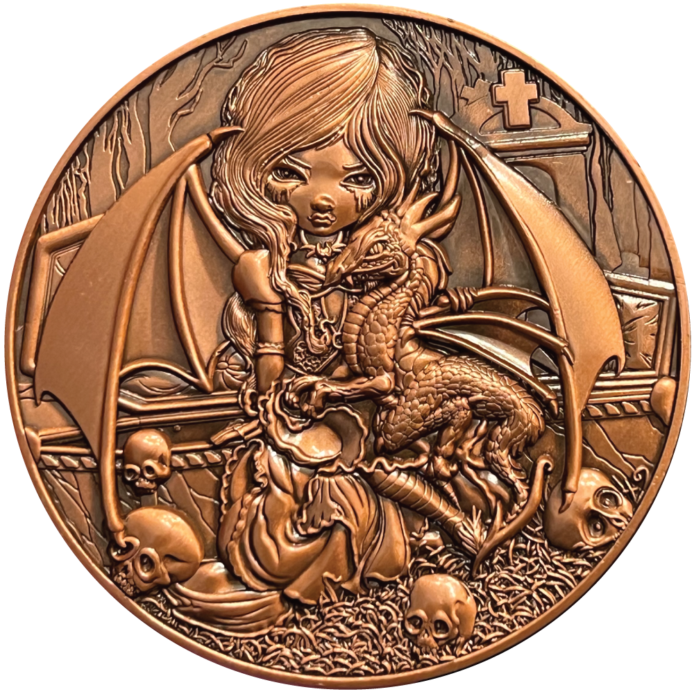 Jasmine Becket-Griffith's "Vampire Dragonling" Goliath Coin – Goliath Coins