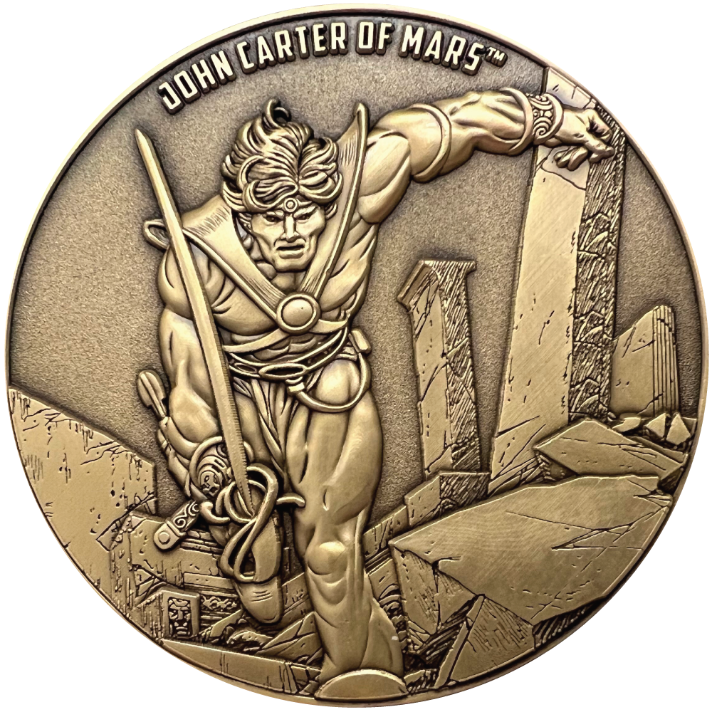 Edgar Rice Burroughs "John Carter of Mars" Goliath Coin – Goliath Coins